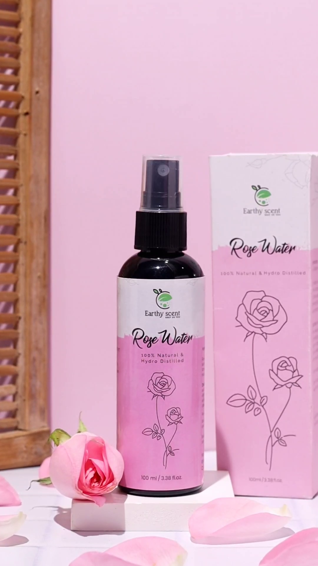 Rose water toner for even skin tone, pore tightening & calms acne ...